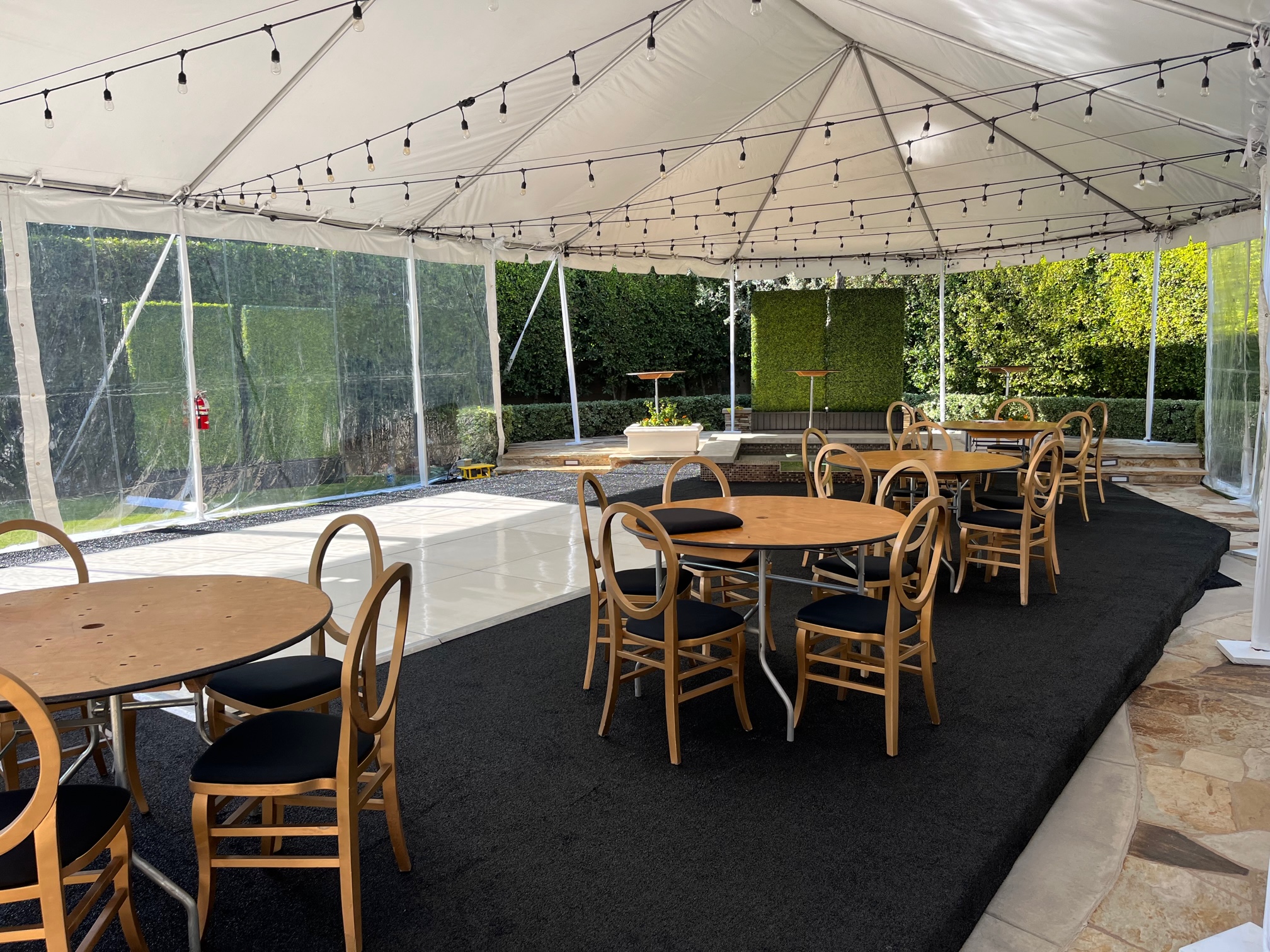 Platform Hard Cover Pool Deck For An Event In Pasadena CA – Plexiglass ...